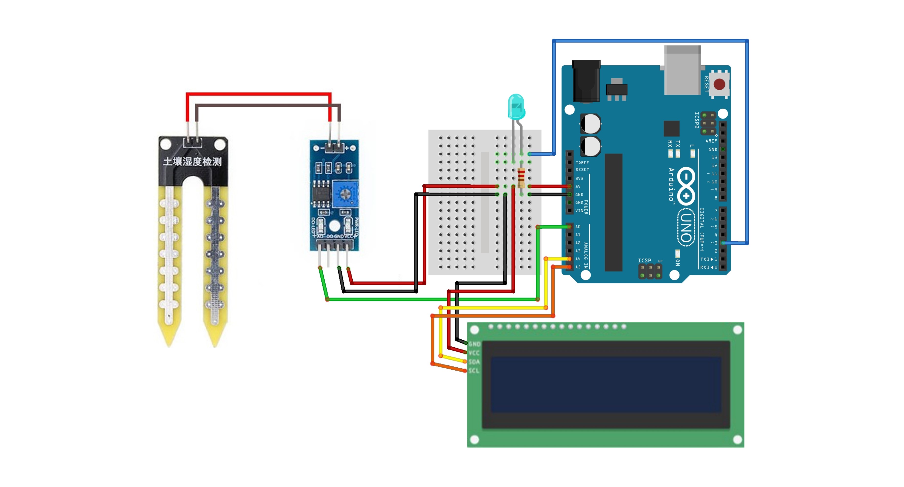 Soil moisture sensor(YL-69) - Arduwiki : Arduino Soil moisture sensor(YL-69) Guide