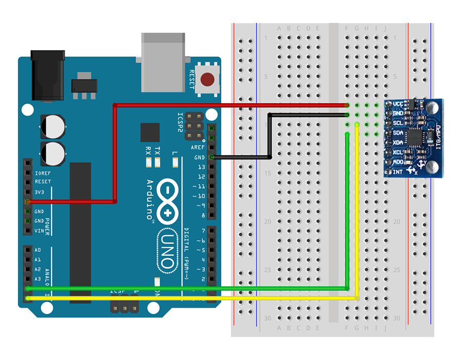 3-Axis Gyro Sensor(MPU-6050,GY-521) - 아두위키 : 아두이노 3축 자이로 센서(MPU-6050) 가이드