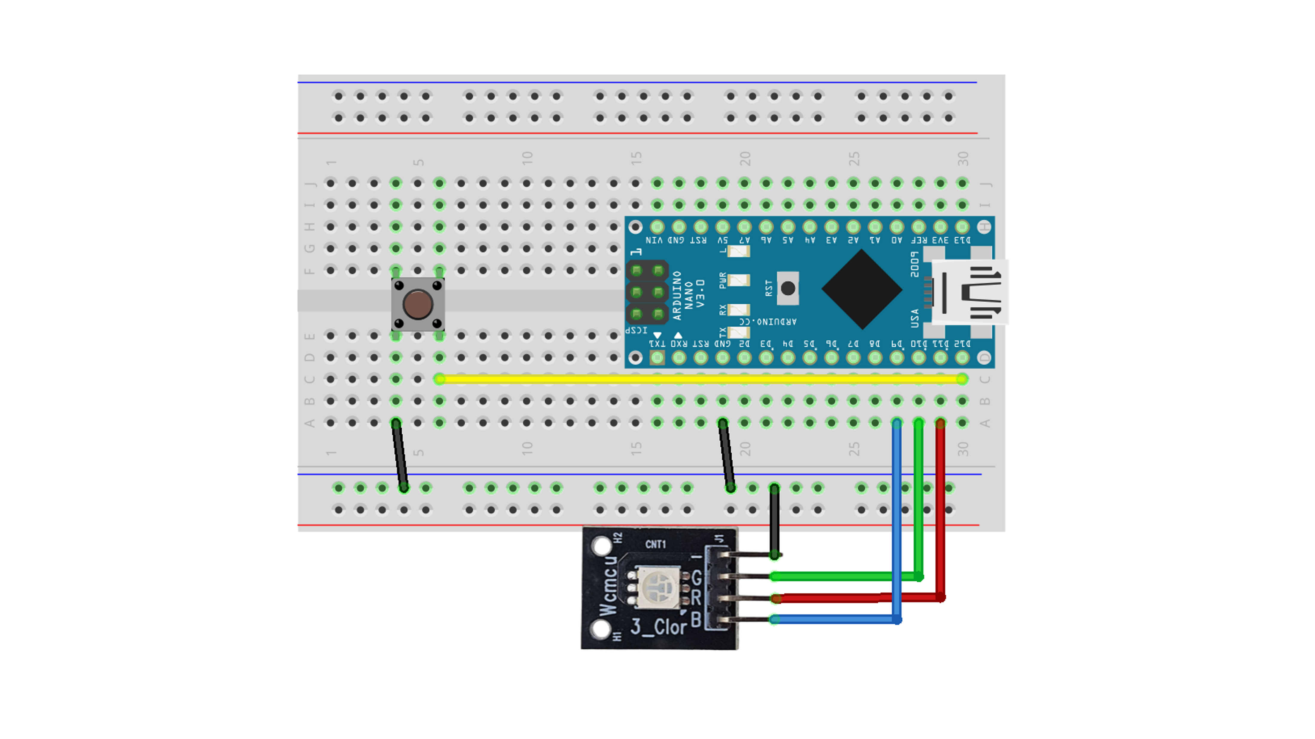 SMD 3Color LED Module(KY-009) JP - アドウィキ : Arduino 3色LED SMDモジュール ガイド